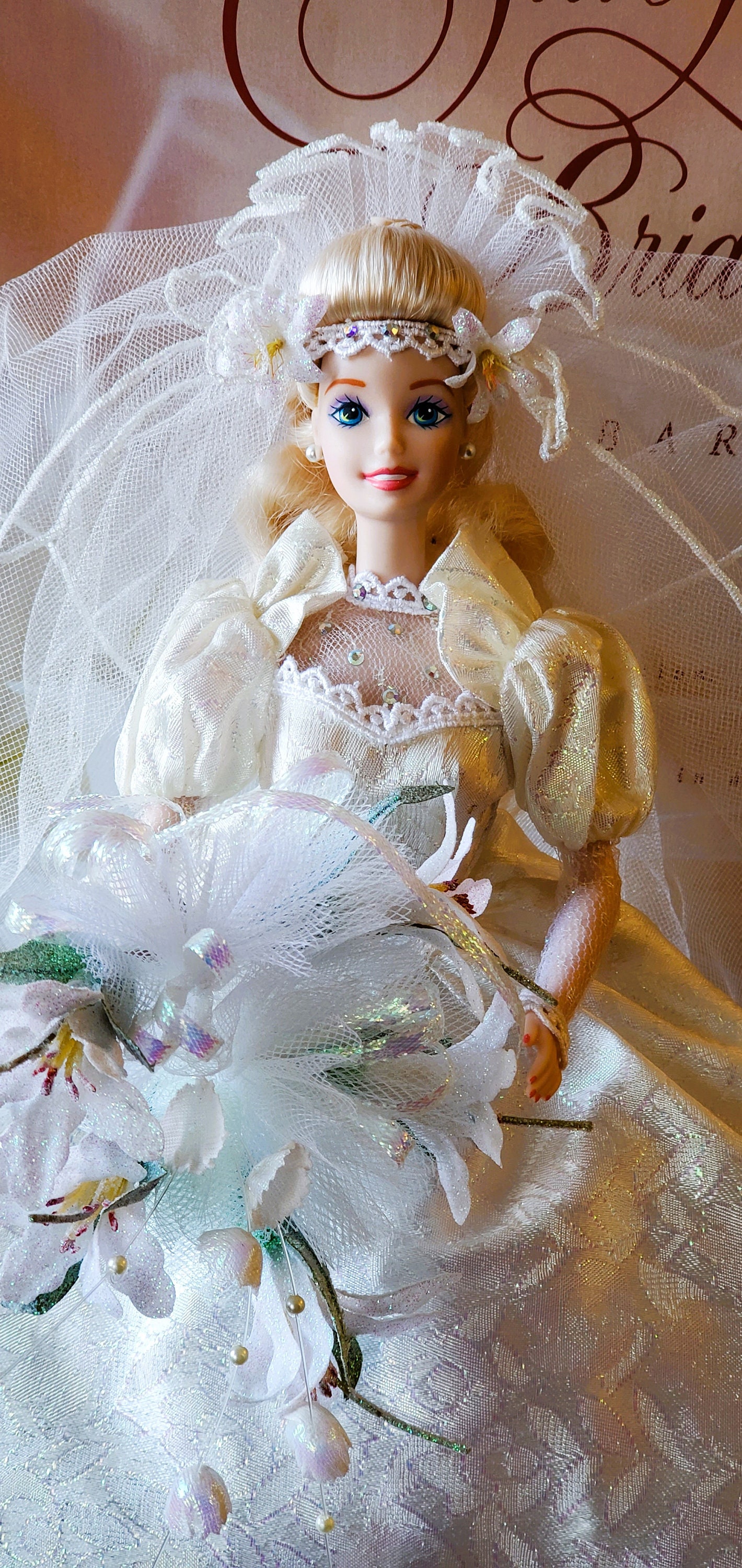 Vintage 1994 Barbie Star Lily Porcelain Bride Limited Edition 04642 by ...