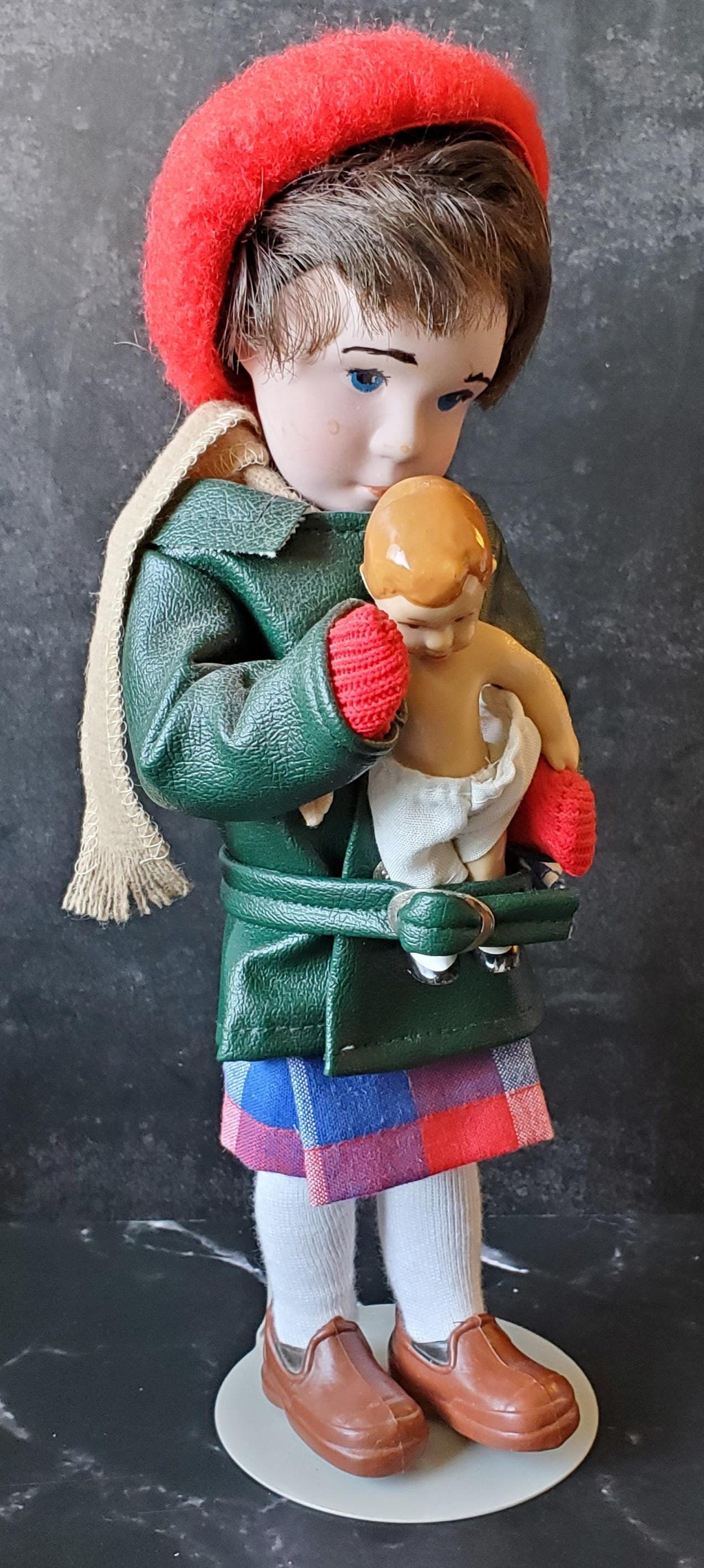 Vintage Norman Rockwell Mimi Doll With Mini Doll, Made in Germany 1979 ...