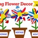 Hispanic Heritage Month Flag Flowers, Mes De La Herencia Hispana, Door ...