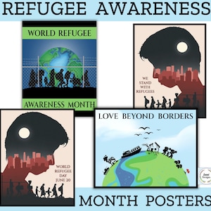 Printable World Refugee Awareness Month Posters, World Refugee Day ...