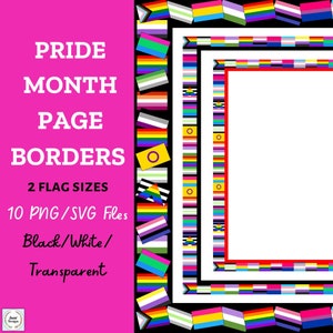 Pride Month-lgbtqia+ Page Borders, Document Frames, Gay, Lesbian ...
