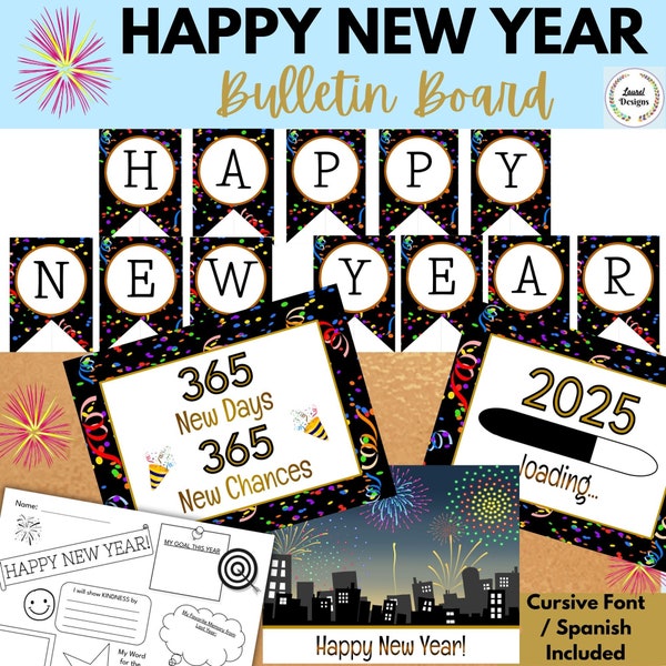 Feliz Año Nuevo - Etsy