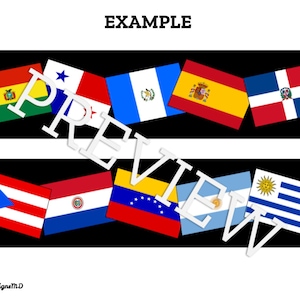 Hispanic Heritage Month Flag Bulletin Board Borders, Spanish Flag ...