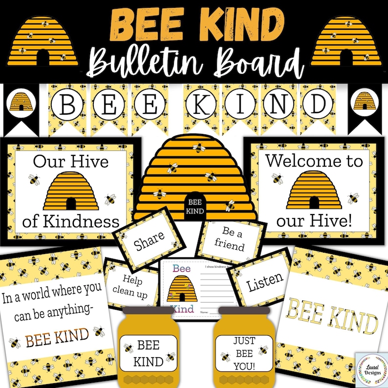 Bee Kind Bulletin Board, Kindness Bulletin Board, Character Education ...