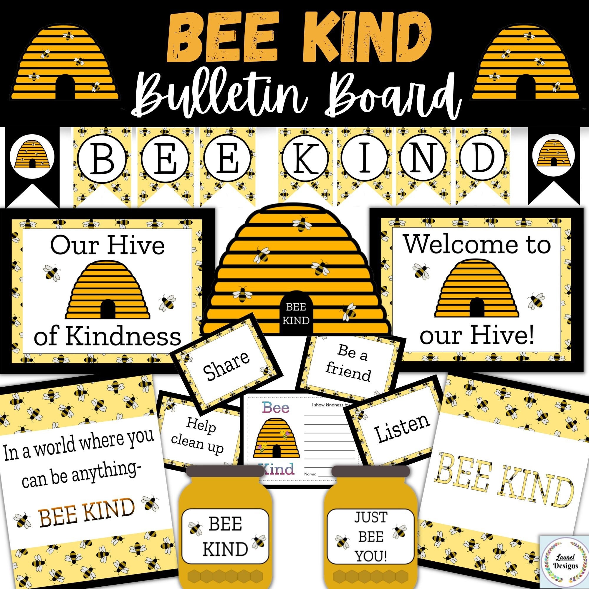 Bee Kind Bulletin Board, Kindness Bulletin Board, Character Education ...