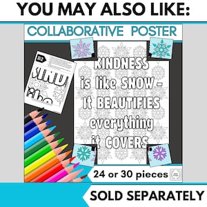 Winter-snowman Bulletin Board, Kindness Theme, It's Cool to Be Kind ...