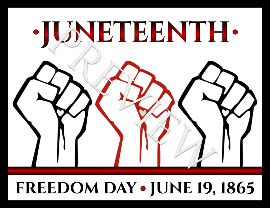 Juneteenth Posters Juneteenth Bookmarks Juneteenth Bulletin - Etsy