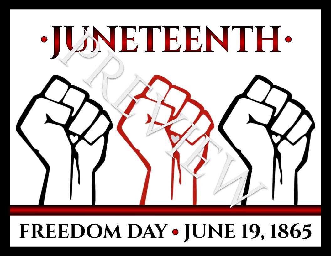 Juneteenth Posters Juneteenth Bookmarks Juneteenth Bulletin - Etsy