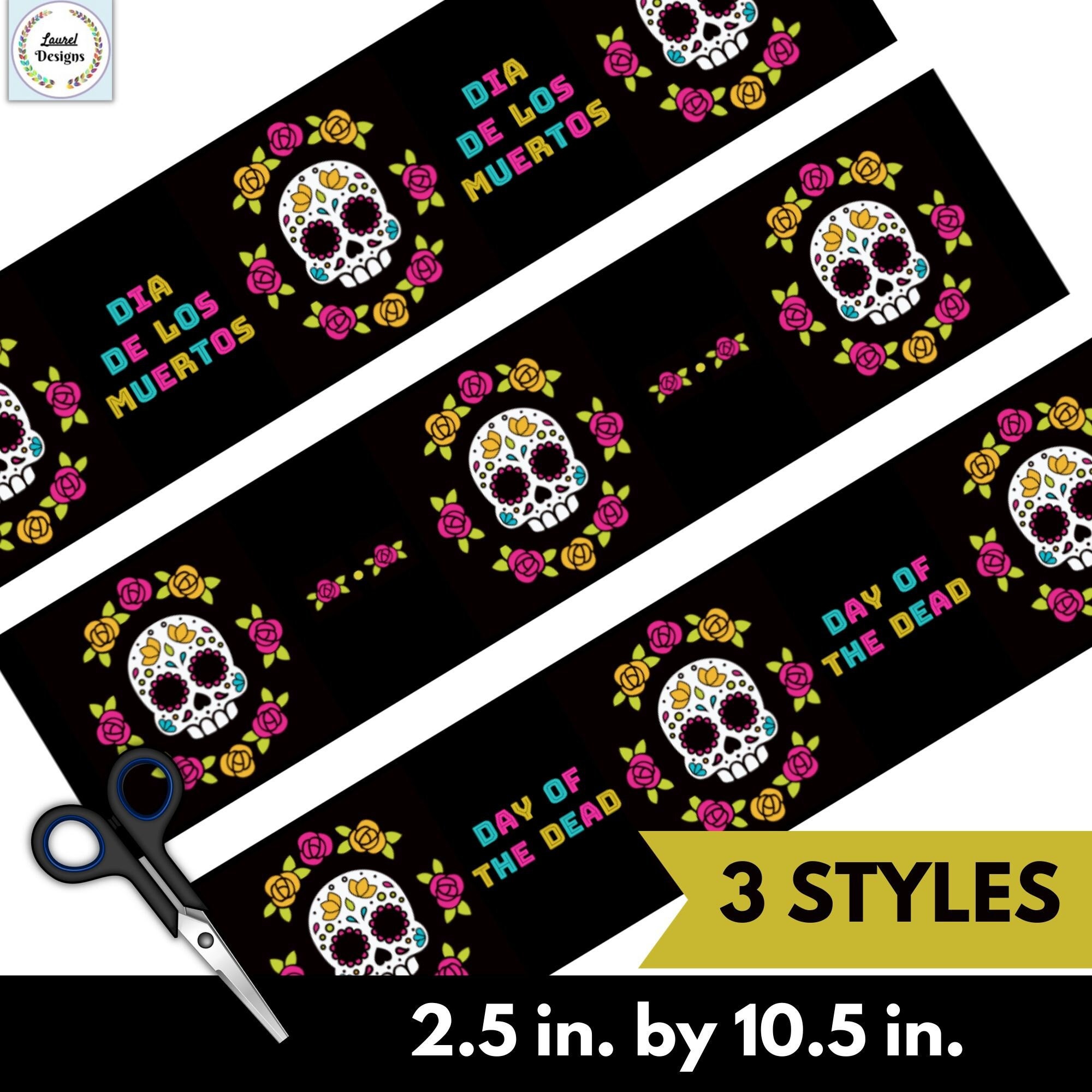 Day of the Dead Bulletin Board Borders, Dia De Los Muertos Borders ...