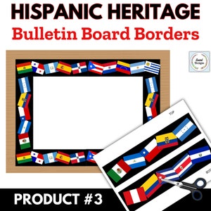 Hispanic Heritage Month Classroom Bundle, Bulletin Board Decor, Clip ...