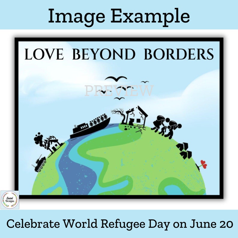 Printable World Refugee Awareness Month Posters, World Refugee Day ...