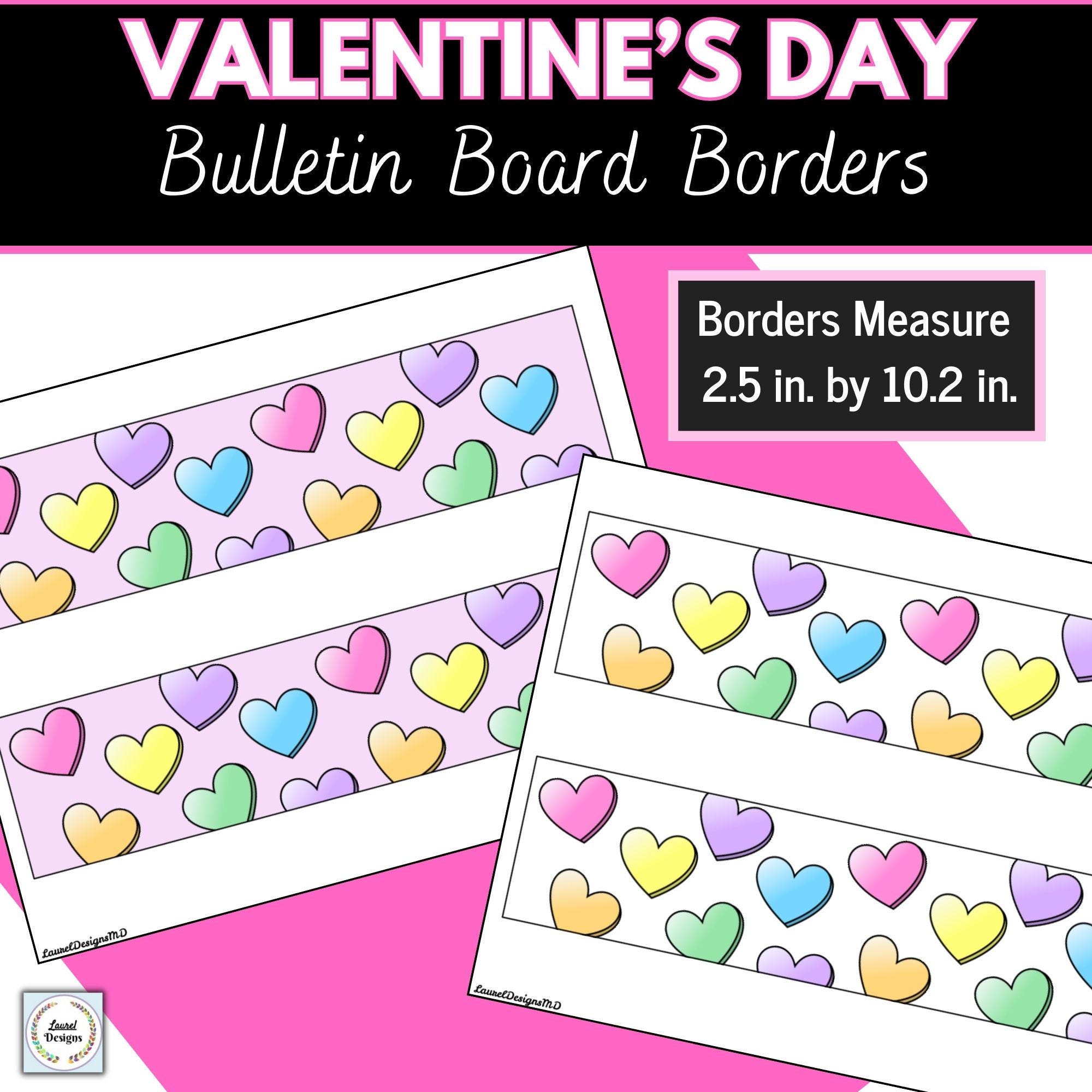 Valentine's Day Conversation Heart Affirmations, Candy Hearts, Bulletin ...