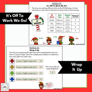 Christmas Escape Room, Elf Escape Room, Holiday Puzzles, Math Puzzles ...