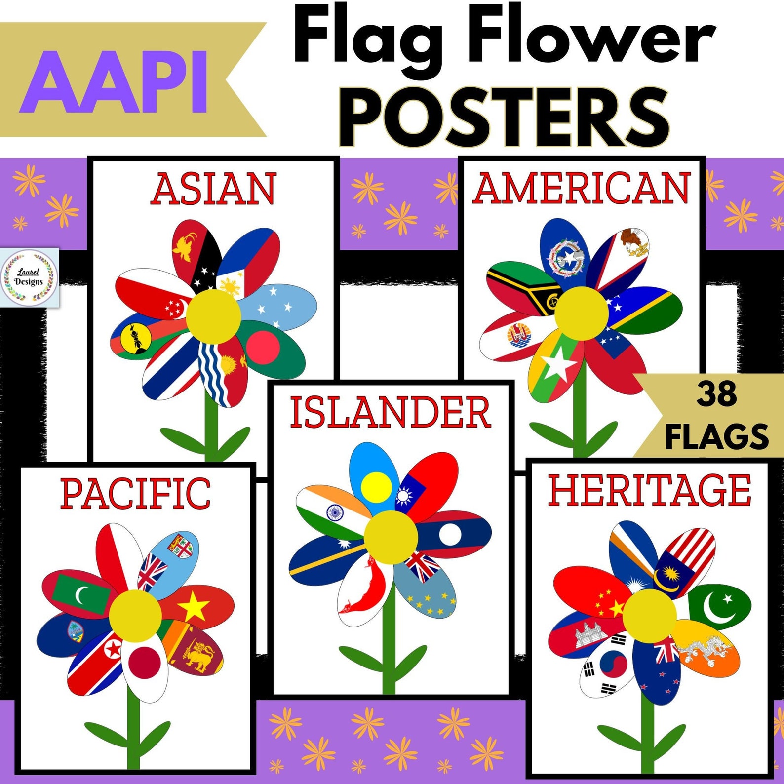 Printable AAPI Heritage Month Posters, Asian American & Pacific ...