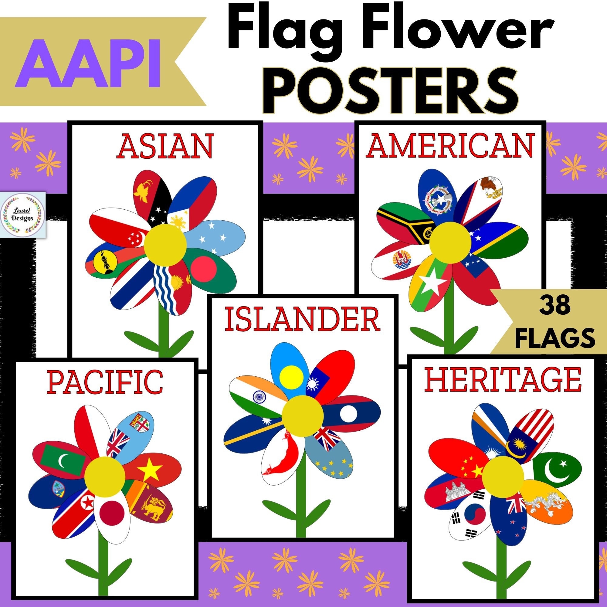 Printable AAPI Heritage Month Posters, Asian American & Pacific ...