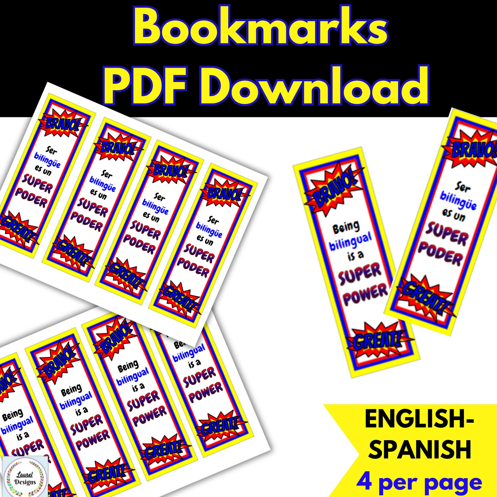 Being Bilingual is a Superpower Poster Printable/bookmark english ...