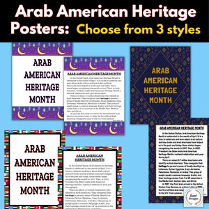 Arab American Heritage Month Flag Hearts Printables- Set of 22 ...