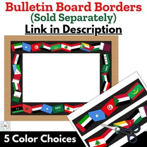 Arab American Heritage Month Flag Hearts Printables- Set of 22 ...