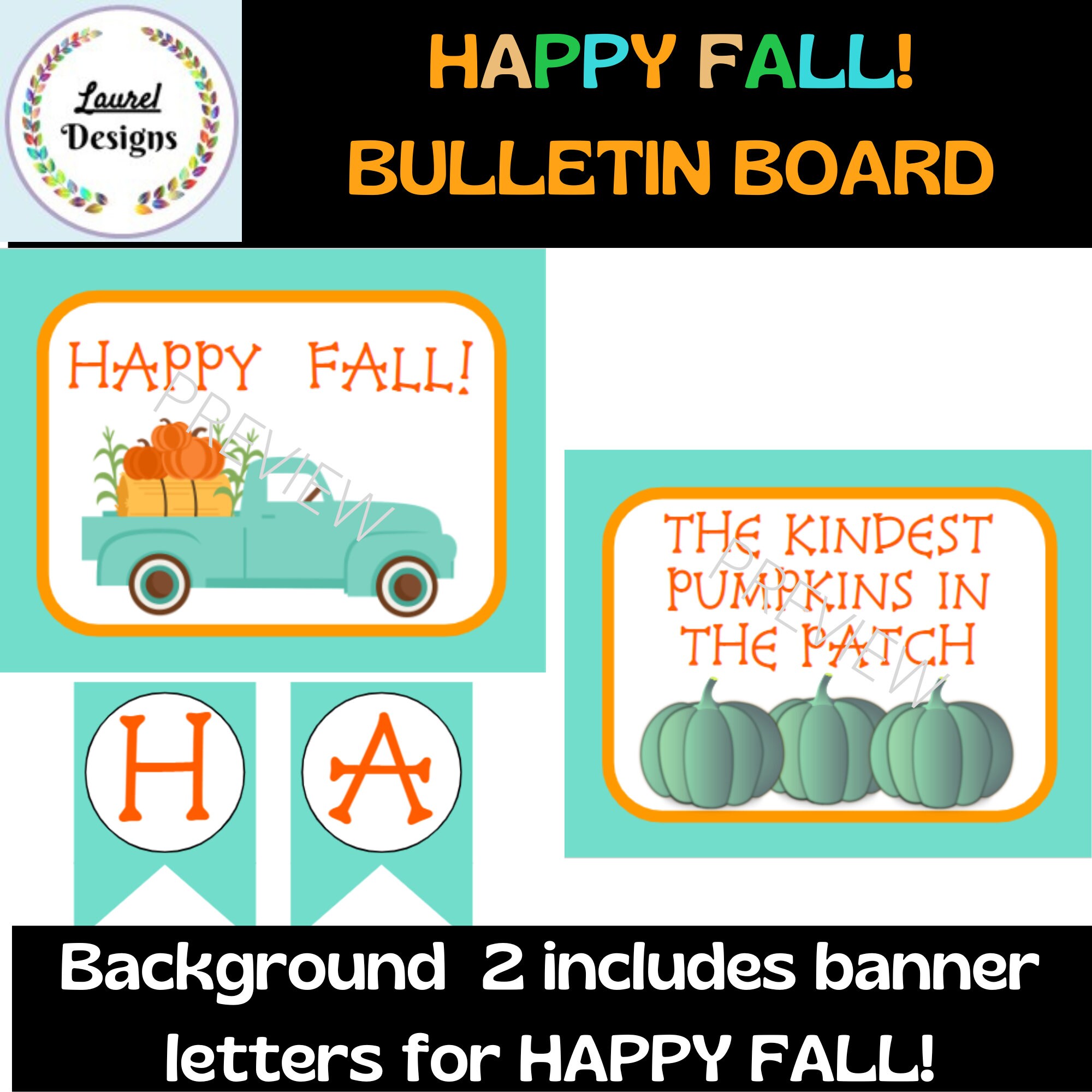 Fall Bulletin Board Kindness Bulletin Board happy - Etsy