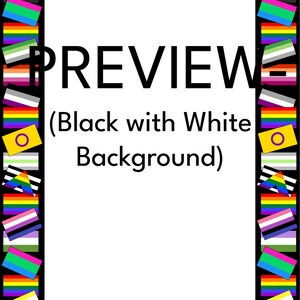 Pride Month-lgbtqia+ Page Borders, Document Frames, Gay, Lesbian ...