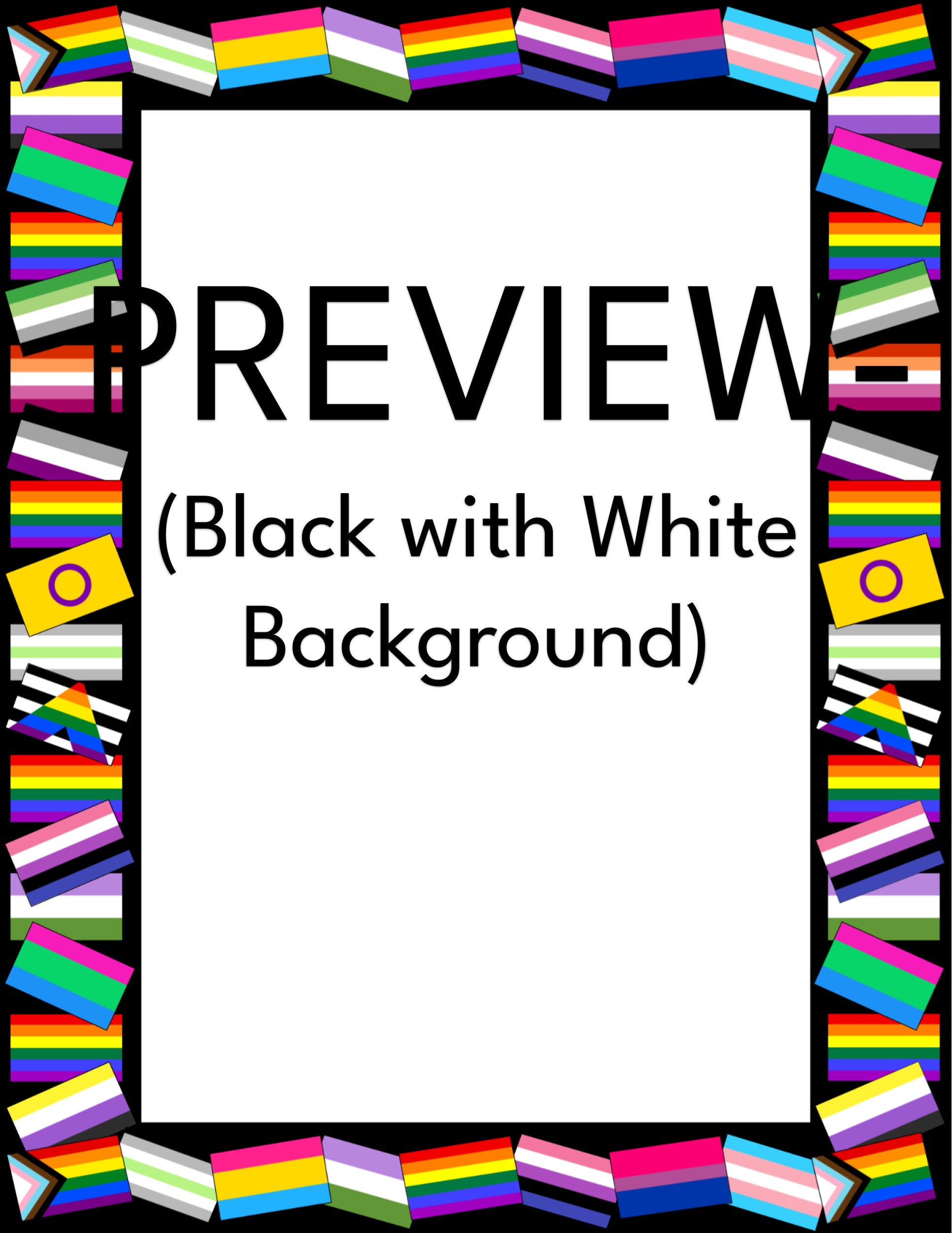 Pride Month-lgbtqia Page Borders, Document Frames, Gay, Lesbian ...