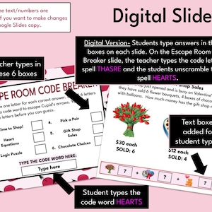 Valentine's Day Escape Room, Math Puzzles, Logic Puzzles DIGITAL ...