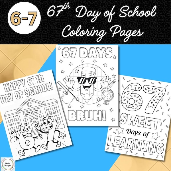 Six Seven Coloring Page - Etsy