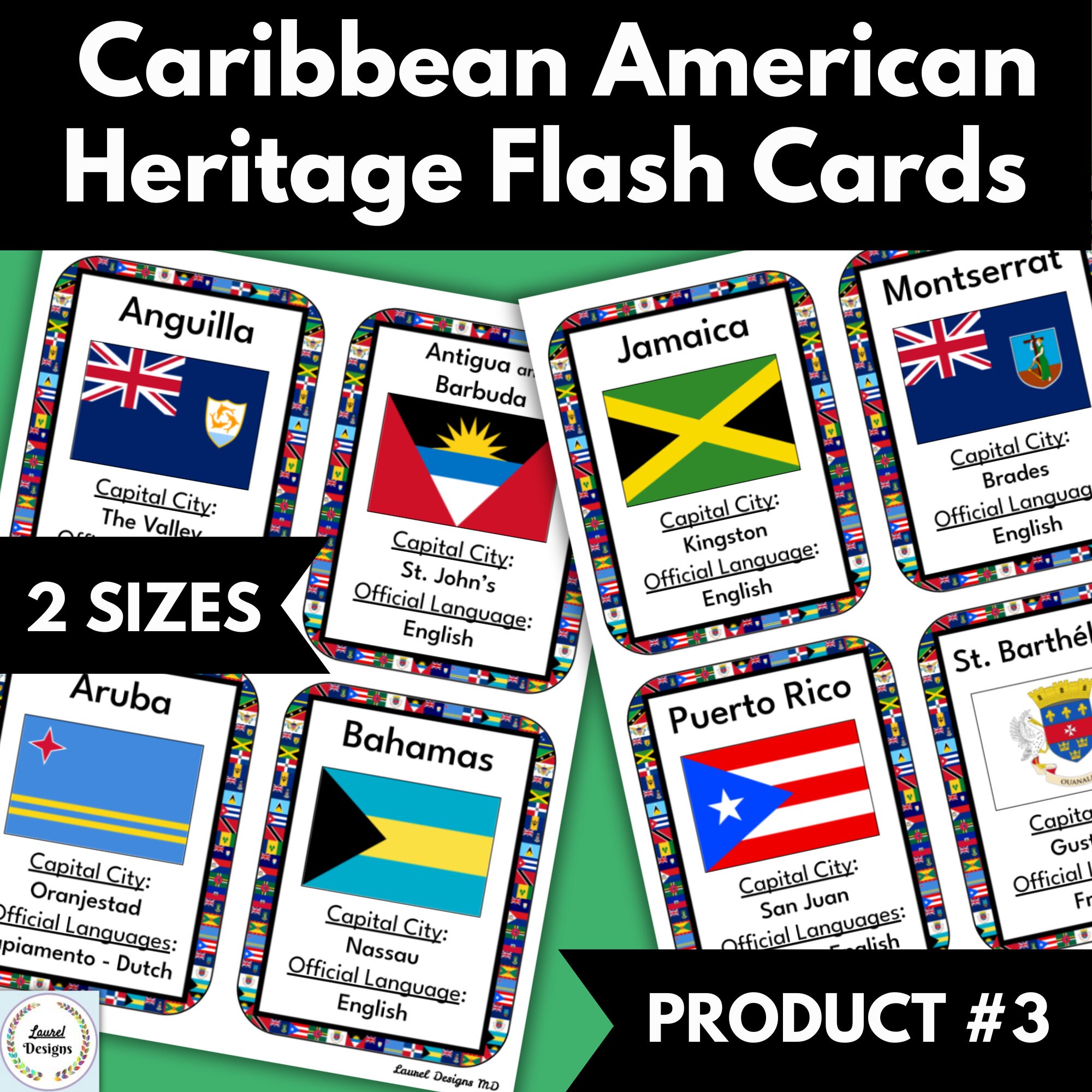 Printable Caribbean American Heritage Month Bundle, Bulletin Board ...