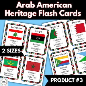 Arab American Heritage Month Bundle, Bulletin Board Decor, Flag Theme ...