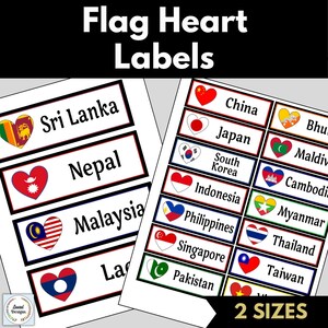 AAPI, Asian American & Pacific Islander Heritage Month Flag Hearts ...