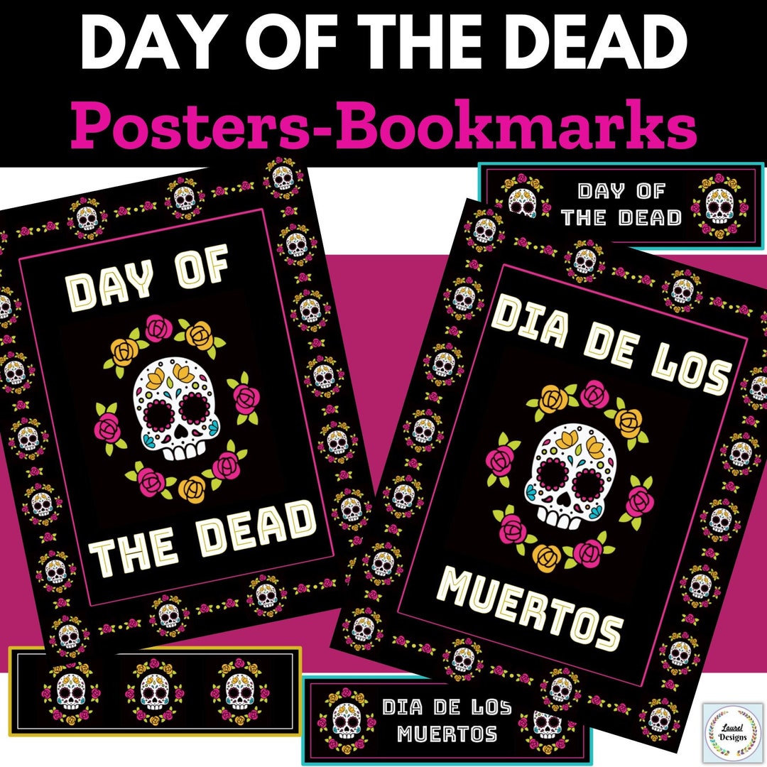 Day of the Dead Posters Dia De Los Muertos Posters Sugar - Etsy