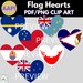 AAPI, Asian American & Pacific Islander Heritage Month Flag Hearts ...