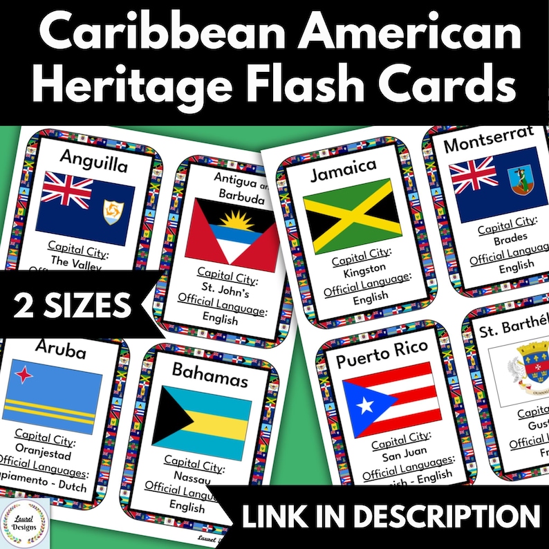 Printable Caribbean American Heritage Month Worksheets, Puzzles, Word ...