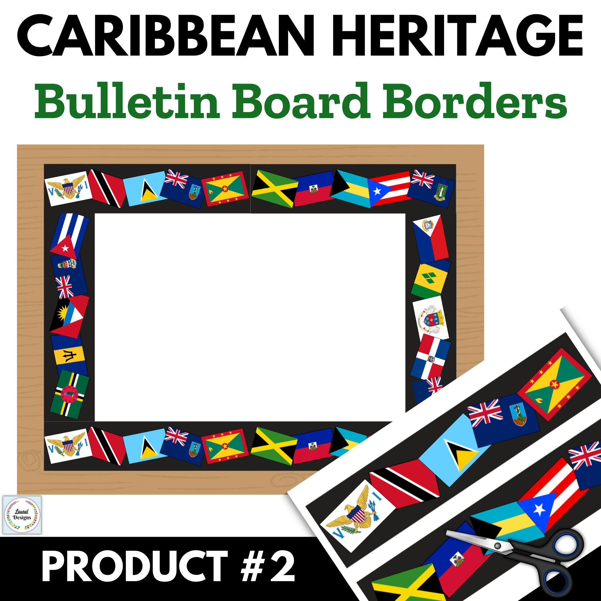 Printable Caribbean American Heritage Month Bundle, Bulletin Board ...