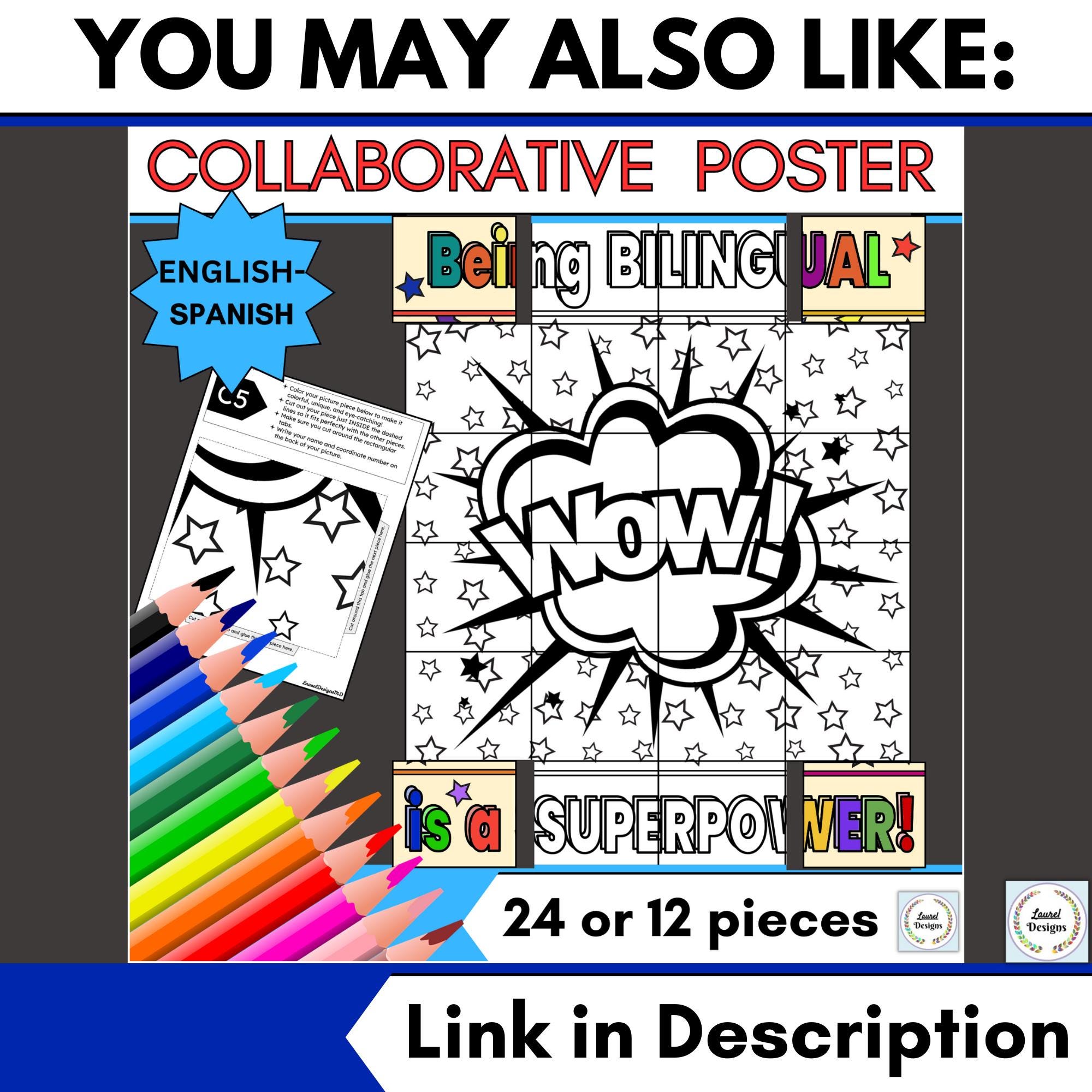 Being Bilingual is a Superpower Poster Printable/bookmark (english ...