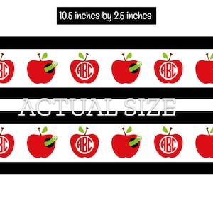 Printable Apple Bulletin Board Borders, Back to School Borders, Apple ...