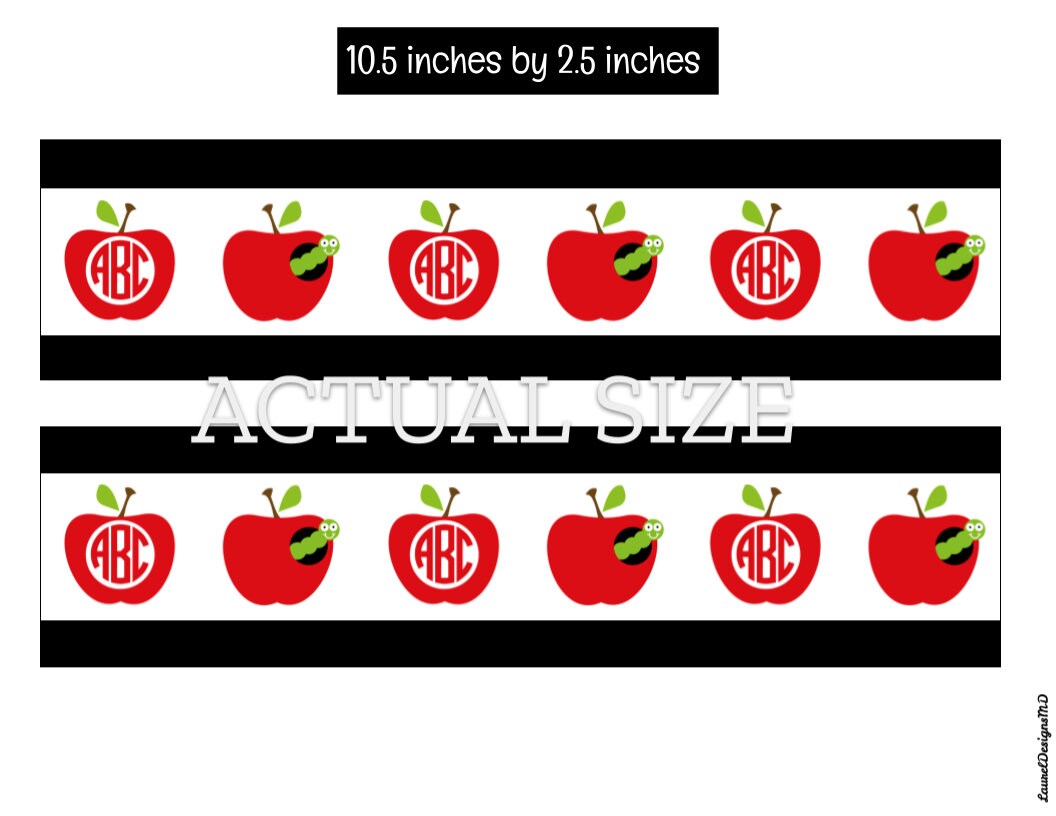 Printable Apple Bulletin Board Borders, Back to School Borders, Apple ...