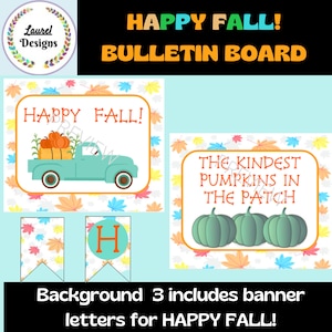 Fall Bulletin Board Kindness Bulletin Board happy - Etsy