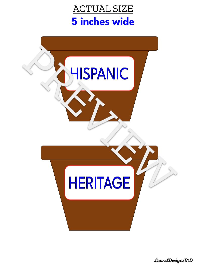 Hispanic Heritage Month Flag Flowers, Mes De La Herencia Hispana, Door ...
