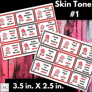 Printable Gnome Valentine's Day Cards, Classroom Valentine's Day Cards ...