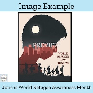 Printable World Refugee Awareness Month Posters, World Refugee Day ...