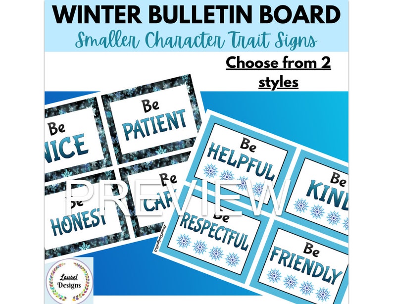 Winter-snowman Bulletin Board, Kindness Theme, It's Cool to Be Kind ...