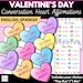 Valentine's Day Conversation Heart Affirmations, Candy Hearts, Bulletin ...