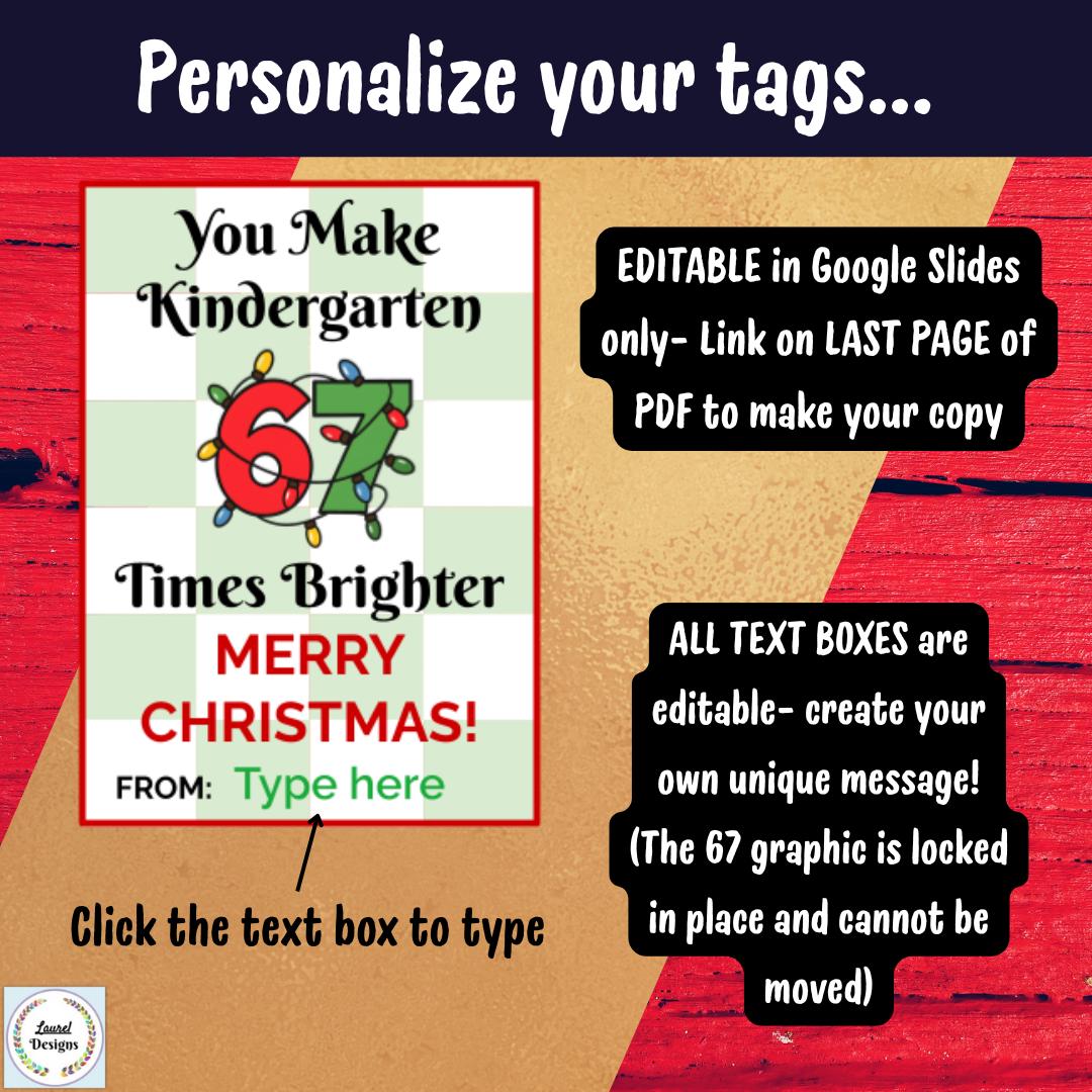 Editable 67 Christmas Gift Tags, Christmas Gift Tags for Teachers ...