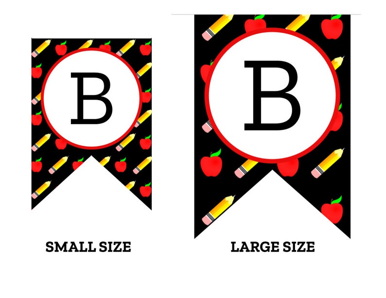 Back to School Bunting Banner, Teacher Appreciation Bunting Banner ...
