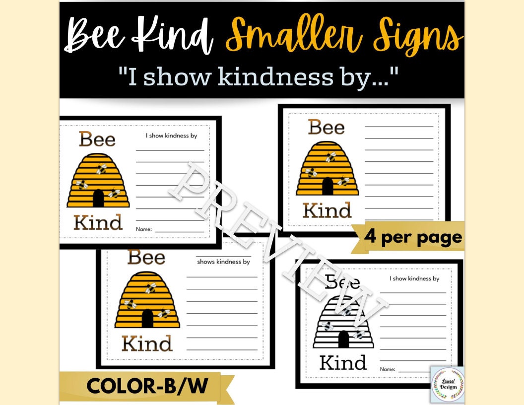 Bee Kind Bulletin Board, Kindness Bulletin Board, Character Education ...