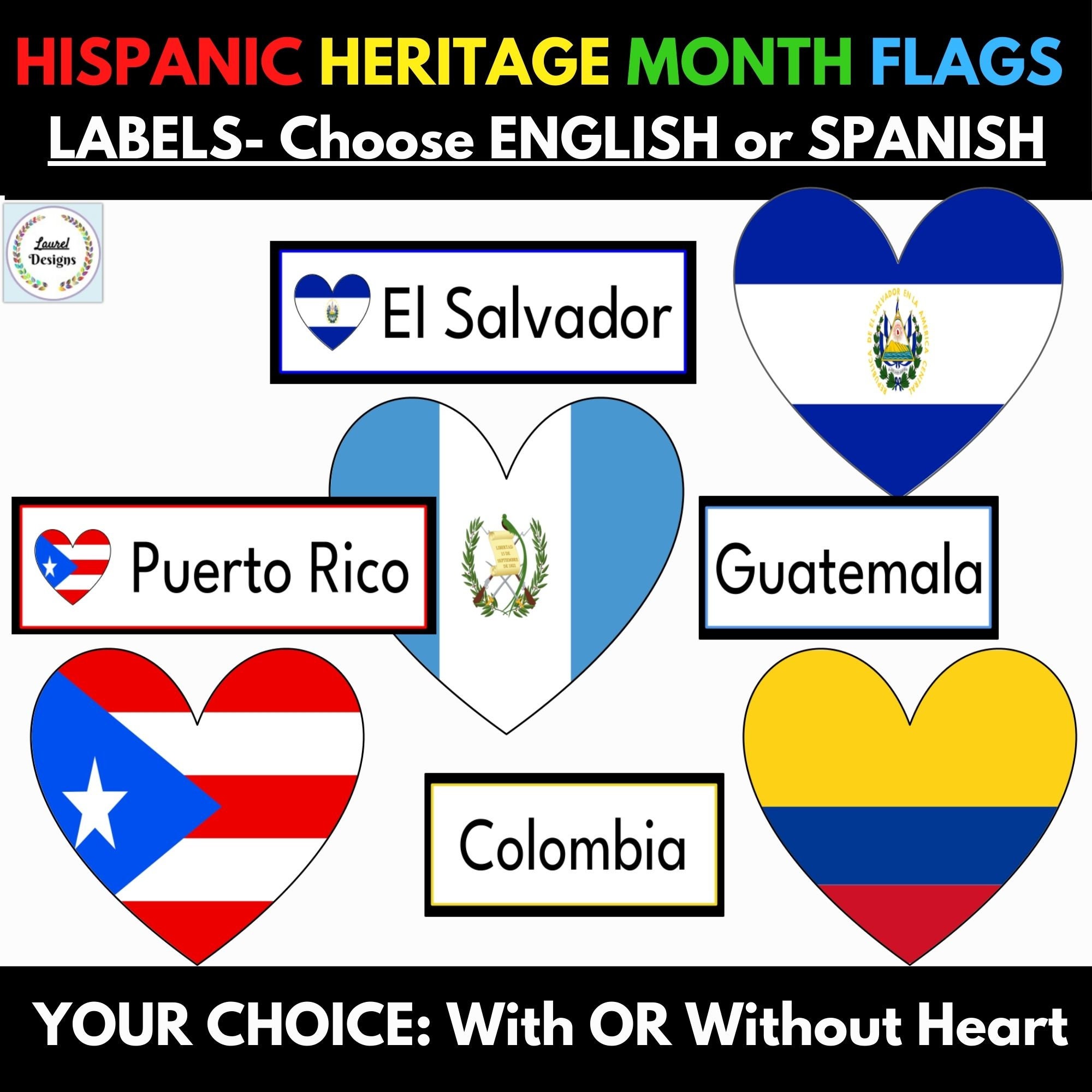 Hispanic Heritage Month Classroom Bundle, Bulletin Board Decor, Clip ...