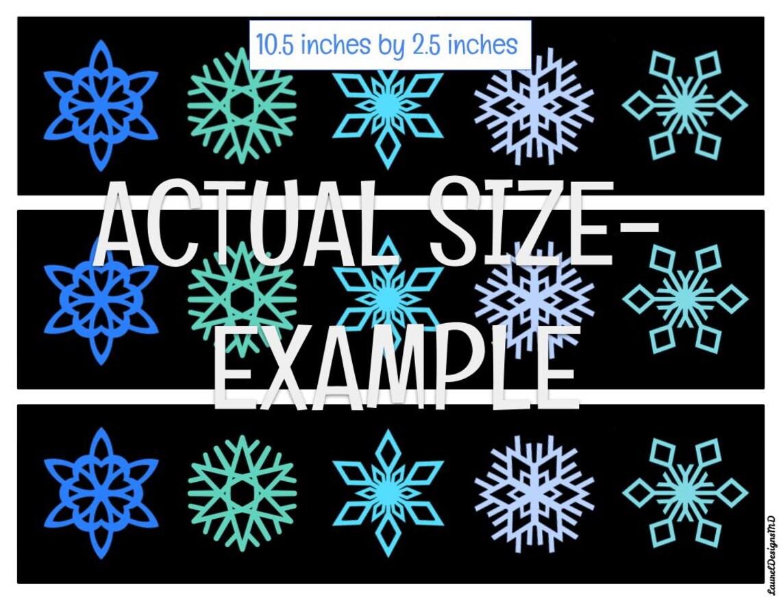 Printable Winter Bulletin Board Borders, Snowflake Borders, Snow ...