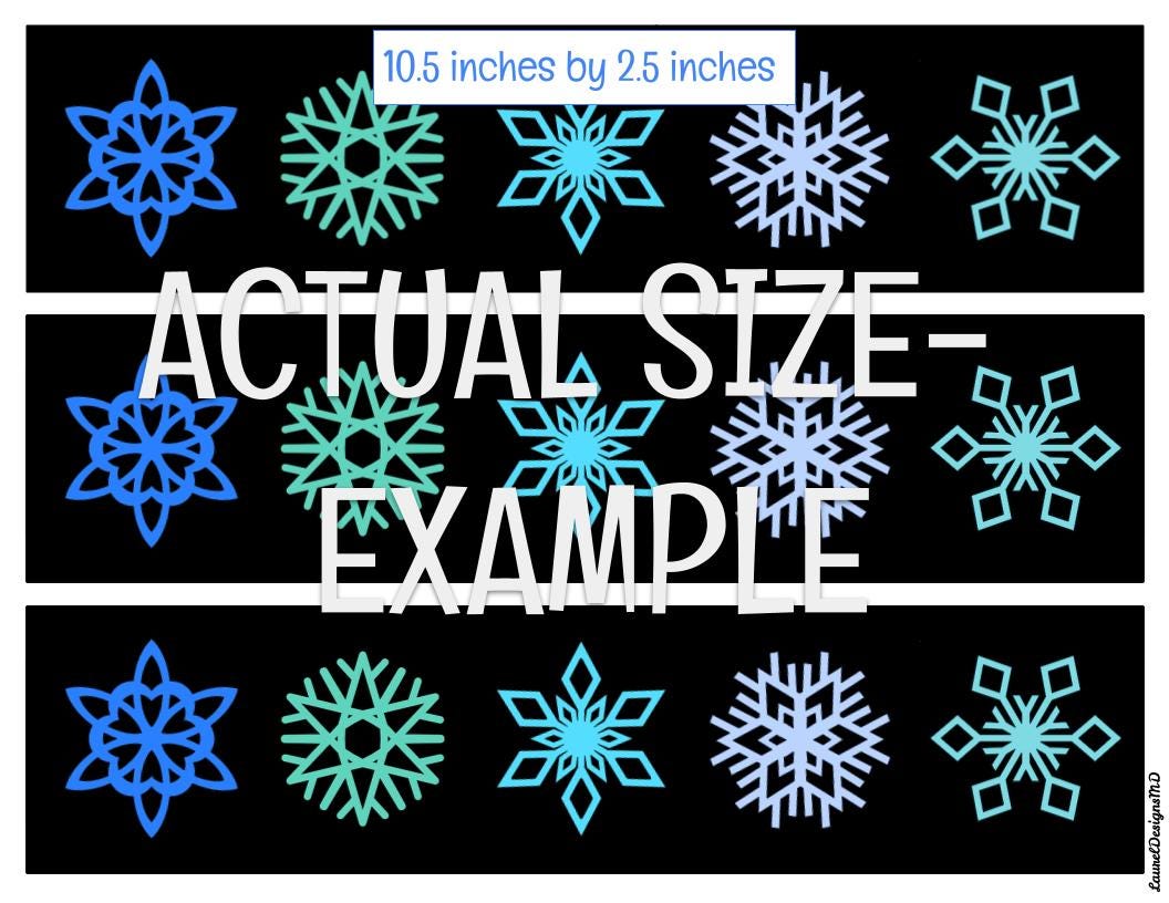 Printable Winter Bulletin Board Borders, Snowflake Borders, Snow ...