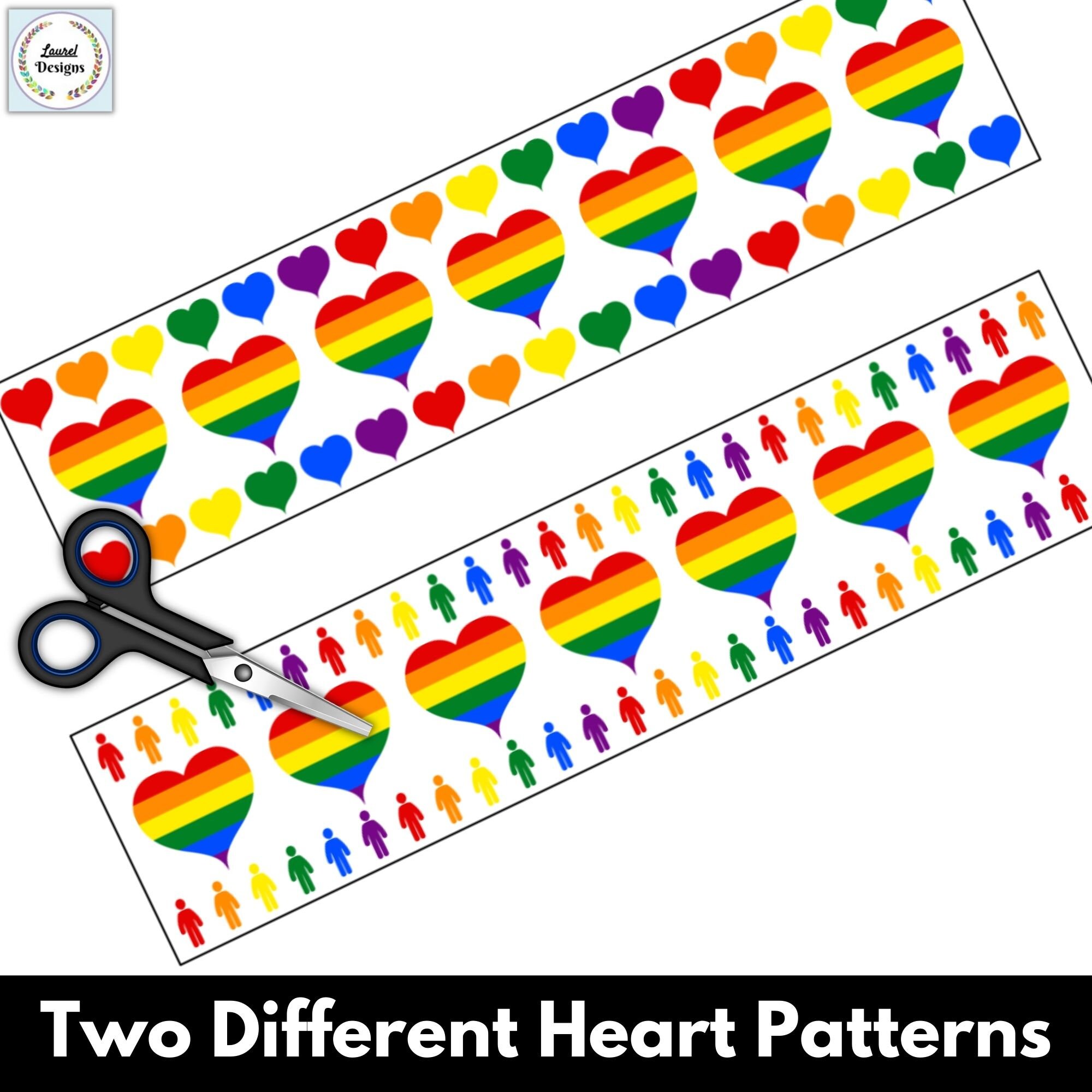 Pride Month Bulletin Board Borders, LGBTQ, LGBTQIA+, Rainbow Flags ...